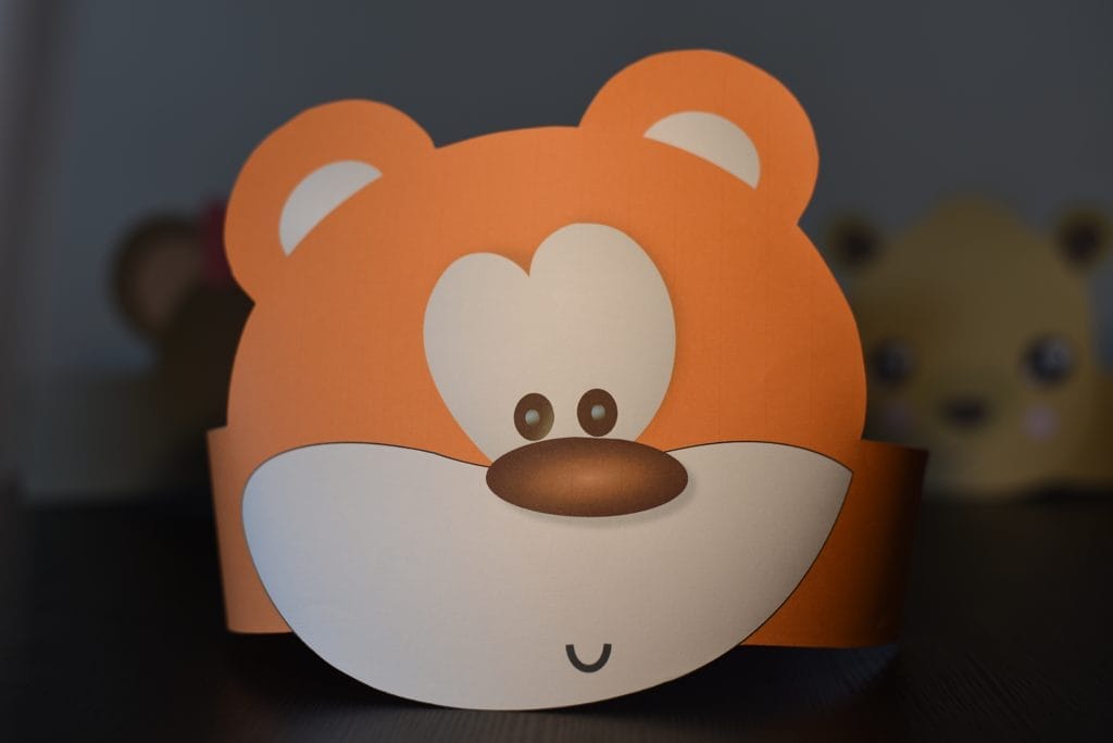 Opaska misia na głowę. Szablon do druku [Dzień Pluszowego Misia]