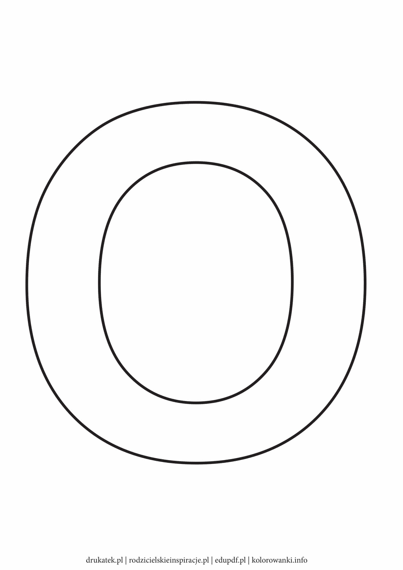 Litera O karty pracy do druku. Darmowe ćwiczenia w PDF