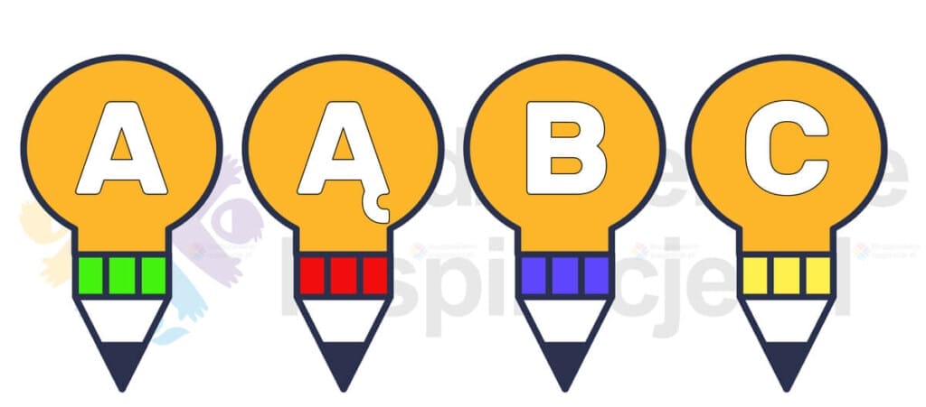 Pasowanie na ucznia napis do druku (+wszystkie litery)