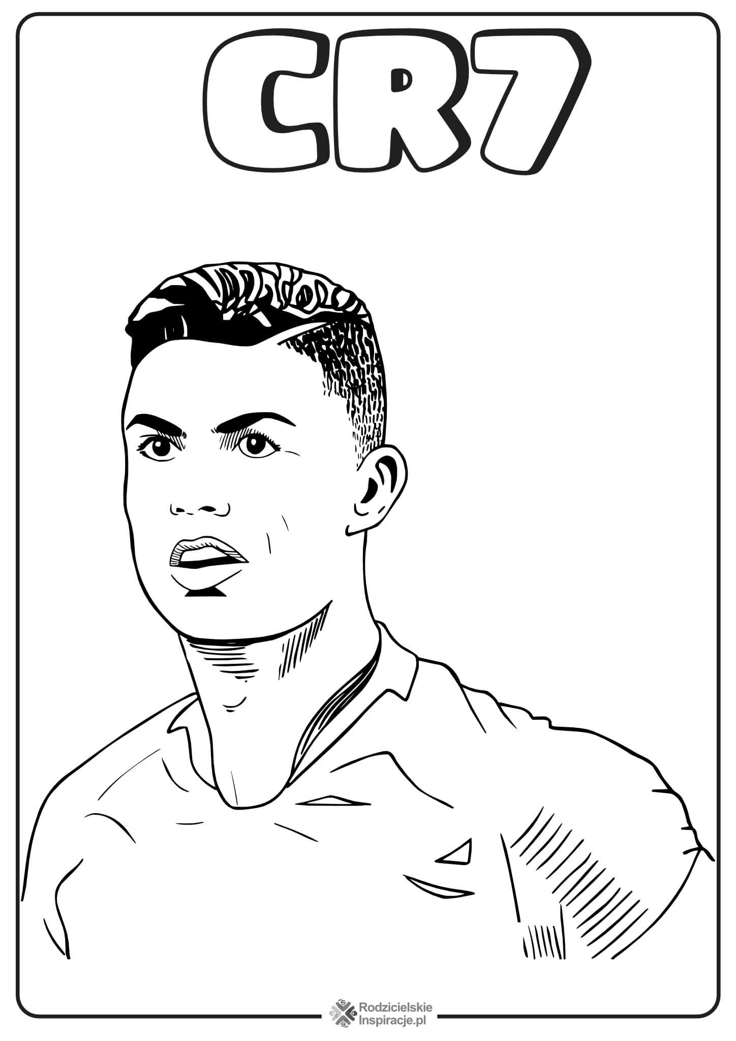Cristiano Ronaldo kolorowanka do druku