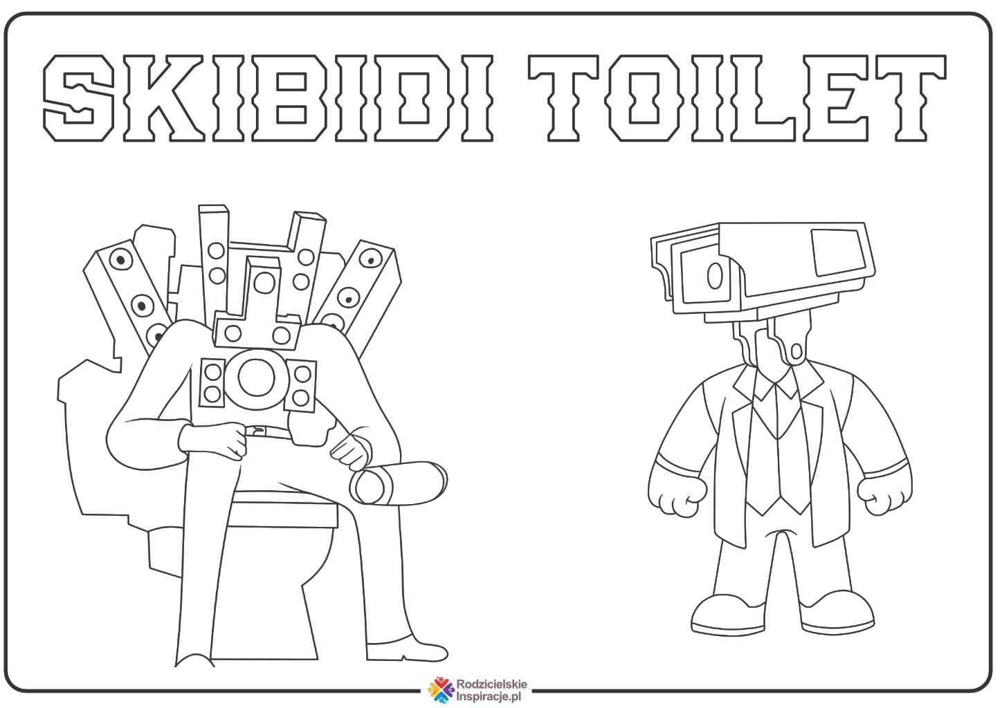 Skibidi Toilet kolorowanki do druku