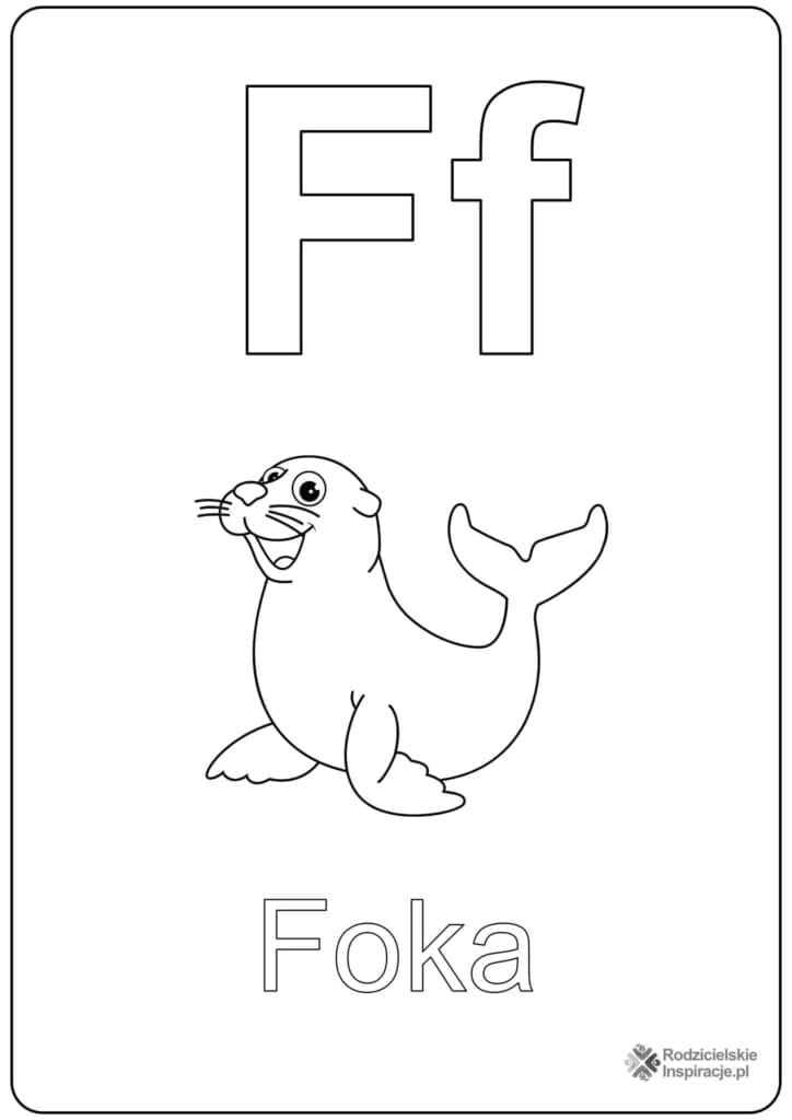 Litery kolorowanki do wydruku. Cały polski alfabet z obrazkami