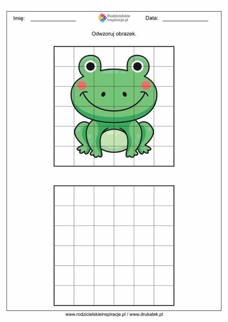 Odwzoruj obrazek karty pracy do druku w PDF za darmo